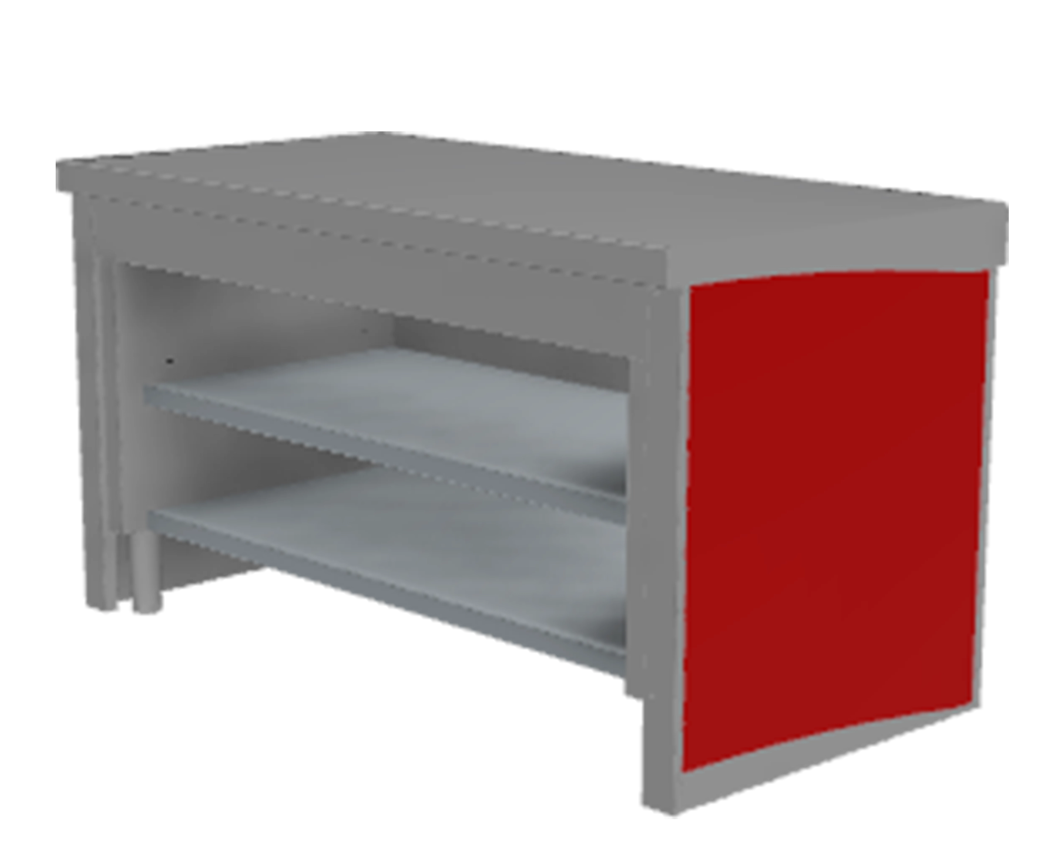 Plain cabinet with open storage - Enodis
